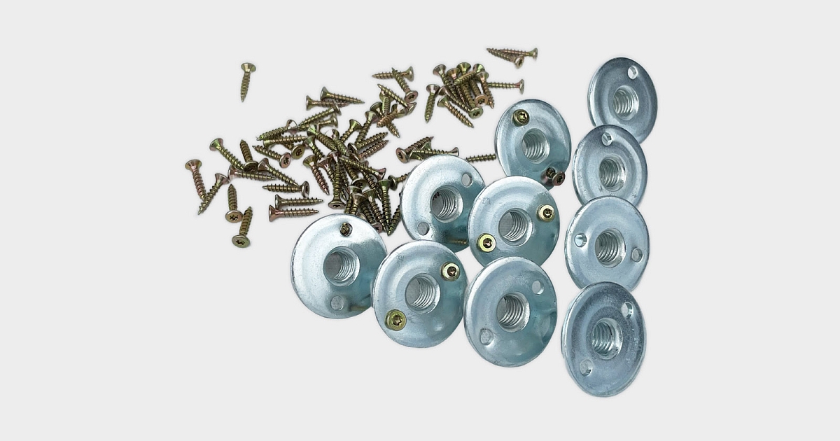 T-Mutter mit Innengewinde - 100 Stück